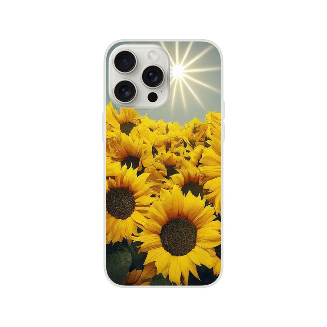 Sunflowers - Flexi Case - Photorealistic Sun Flower Flowers Flora Phone ...