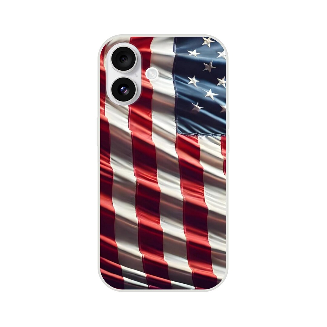 American Flag - Flexi Phone Case - Usa Flags Stars Stripes Phonecase ...