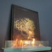 Handmade Table Top Fireplace Turquoise Fire Pit Bioethanol Fireplace ...