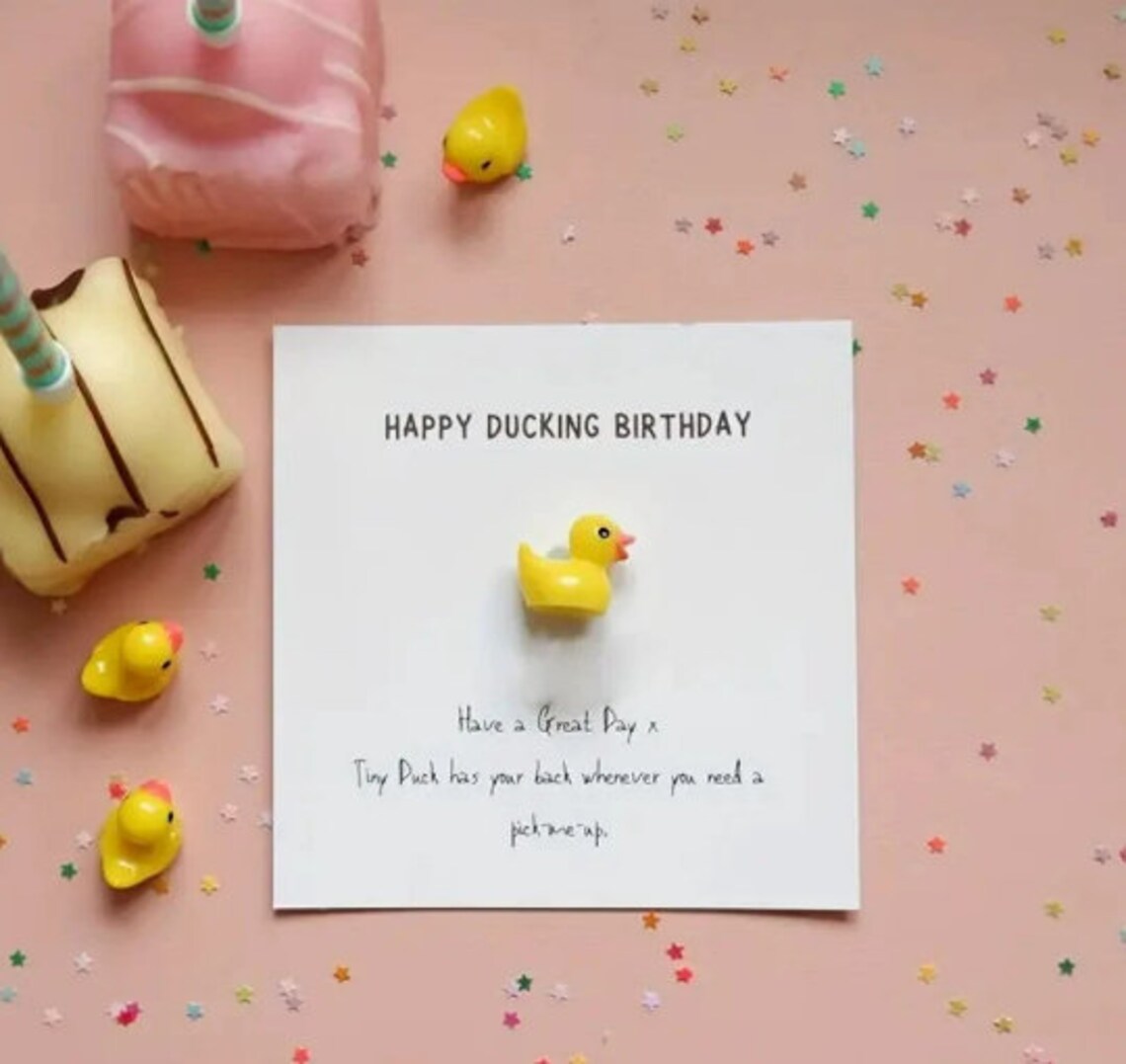 Happy Duking Birthday Mini Duck From Duckie Delights - Etsy
