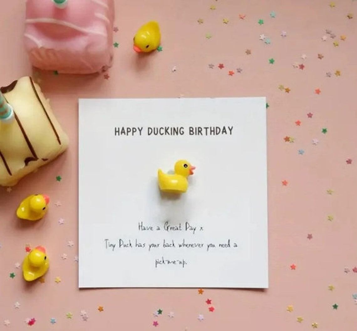 Happy Duking Birthday Mini Duck From Duckie Delights - Etsy