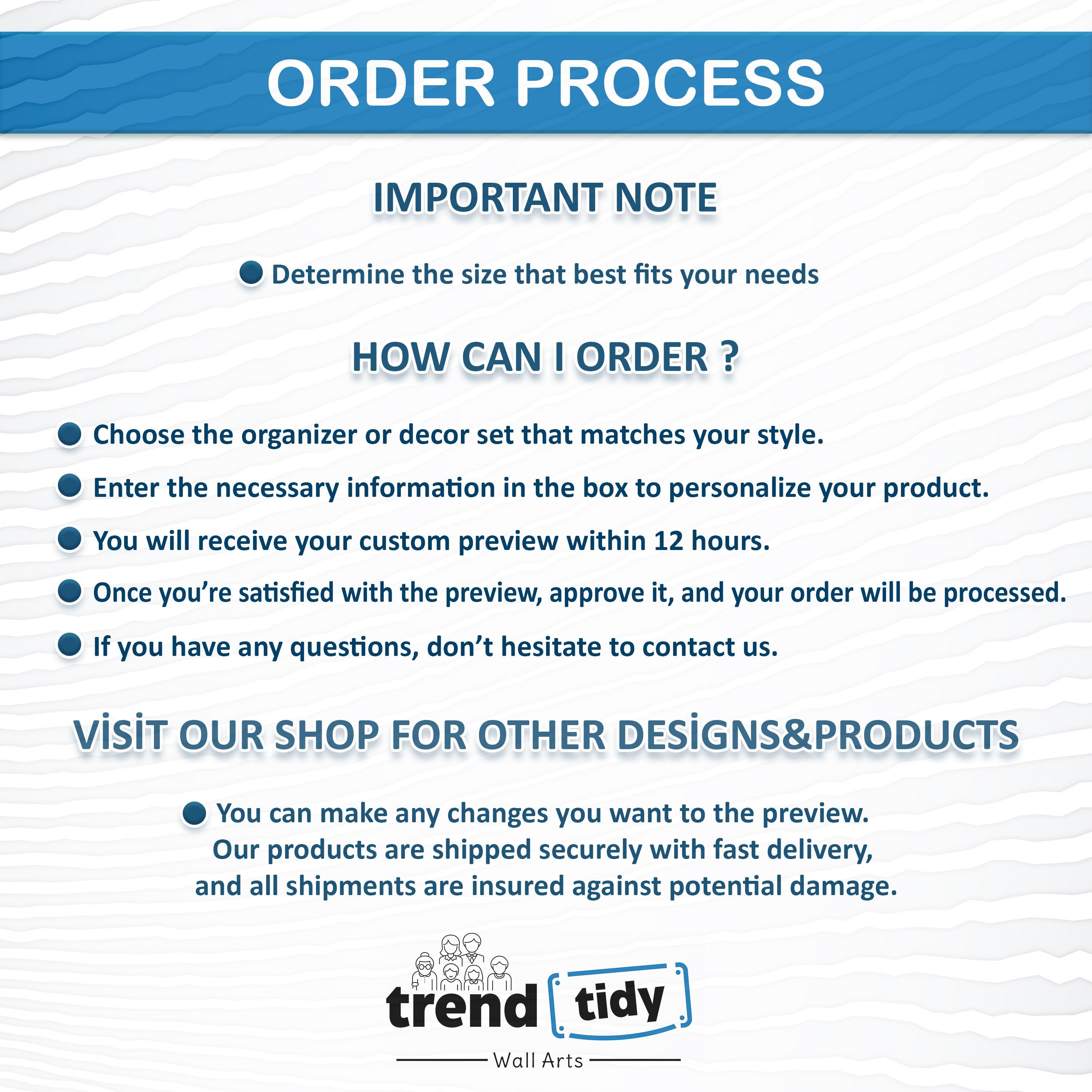 Personalized Acrylic Calendar for Wall, Personalized Family Name ...