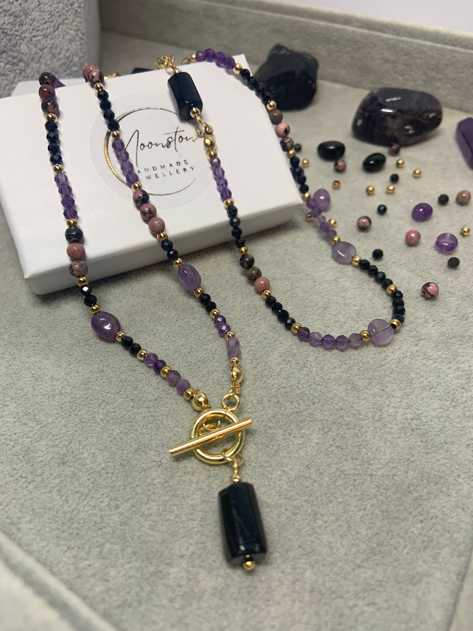 Libra Birthstone Necklace, Zodiac Custom, Gemstone Dainty Beaded ...