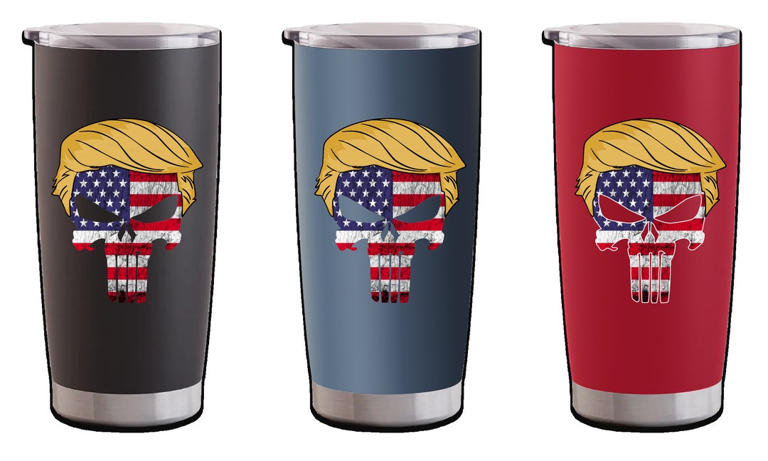Trump 2024 Election Punisher MAGA 20 Oz Stainless Steel Insulated Drink ...