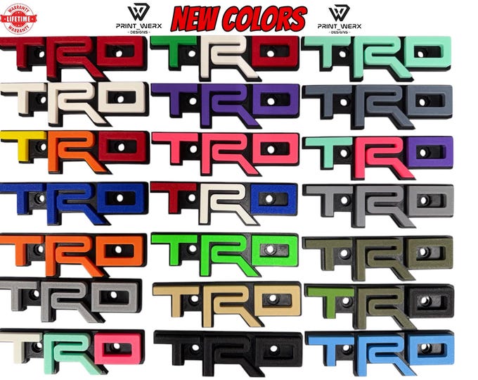 Tri-color Grille Badge Emblem Decoration Accessories Car Truck Label ...