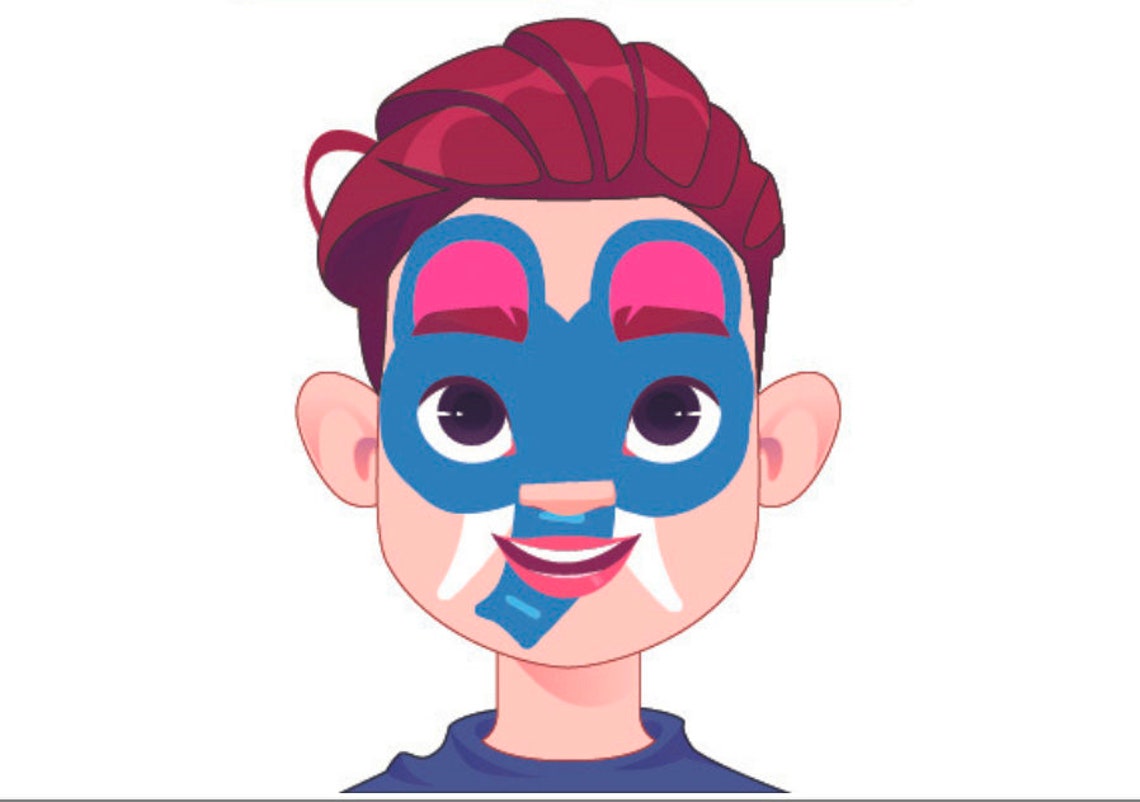 Printable Face Paint Tutorial Color Your Imagination: Embrace 15 Face ...