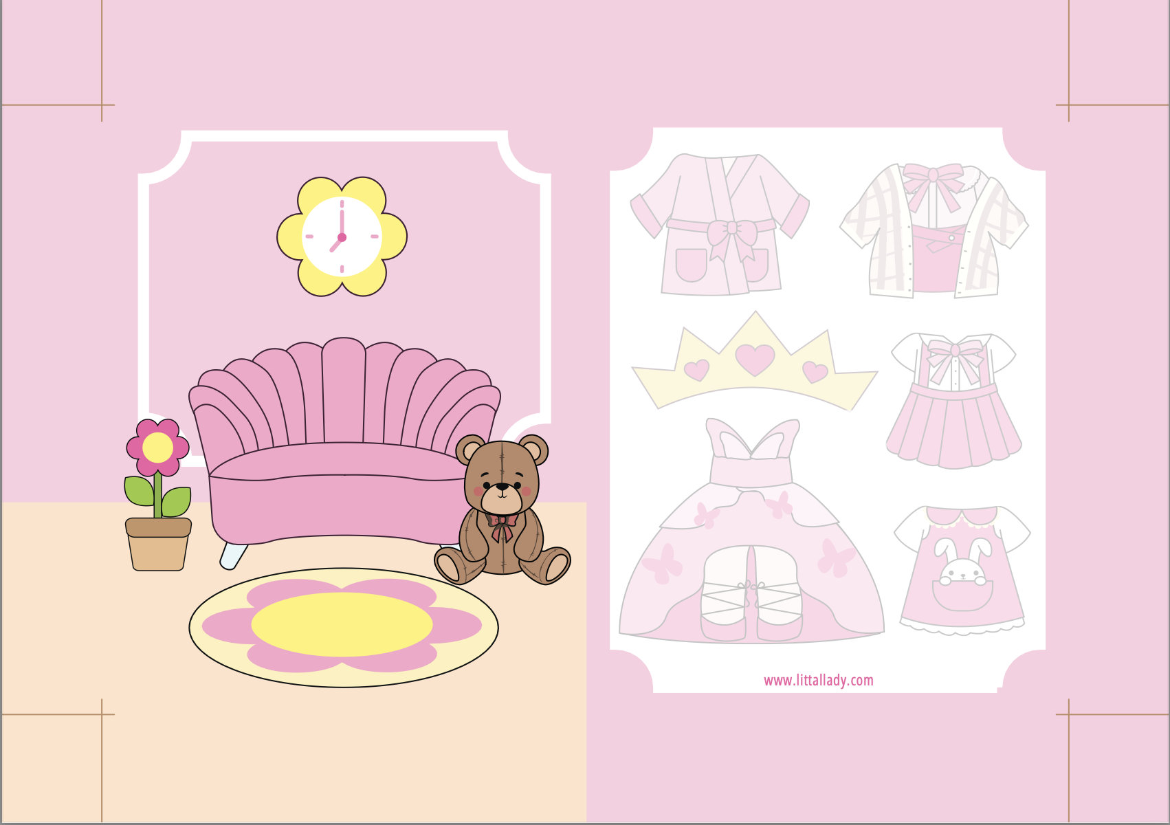 Printable Paper Doll Magical Makeover: DIY Princess Paper Doll Set With ...