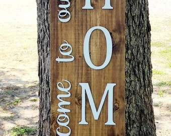 Porch Leaner, Welcome Porch Sign, Front Door Sign,tall Leaning Porch ...