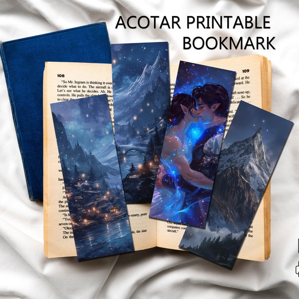 Acotar Book Mark Printable - Etsy UK