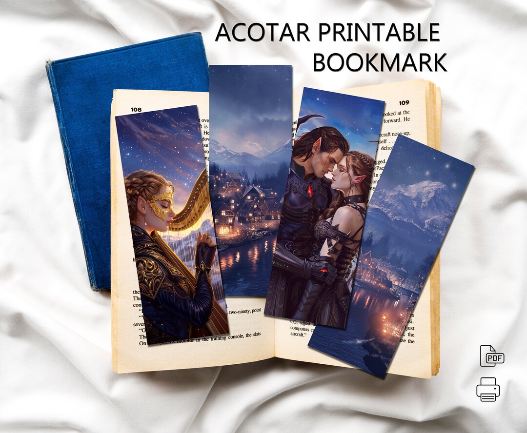 Acotar Printable Bookmark, Acotar Merch, Acotar Book Mark, Nesta ...