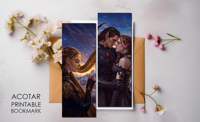 Acotar Printable Bookmark, Acotar Merch, Acotar Book Mark, Nesta ...