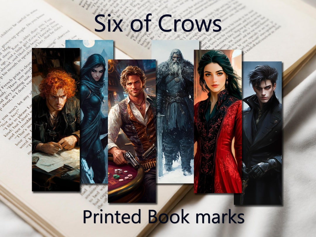 Six of Crows Bookmark, Digital Book Marks, Printable Book Marks, Six ...