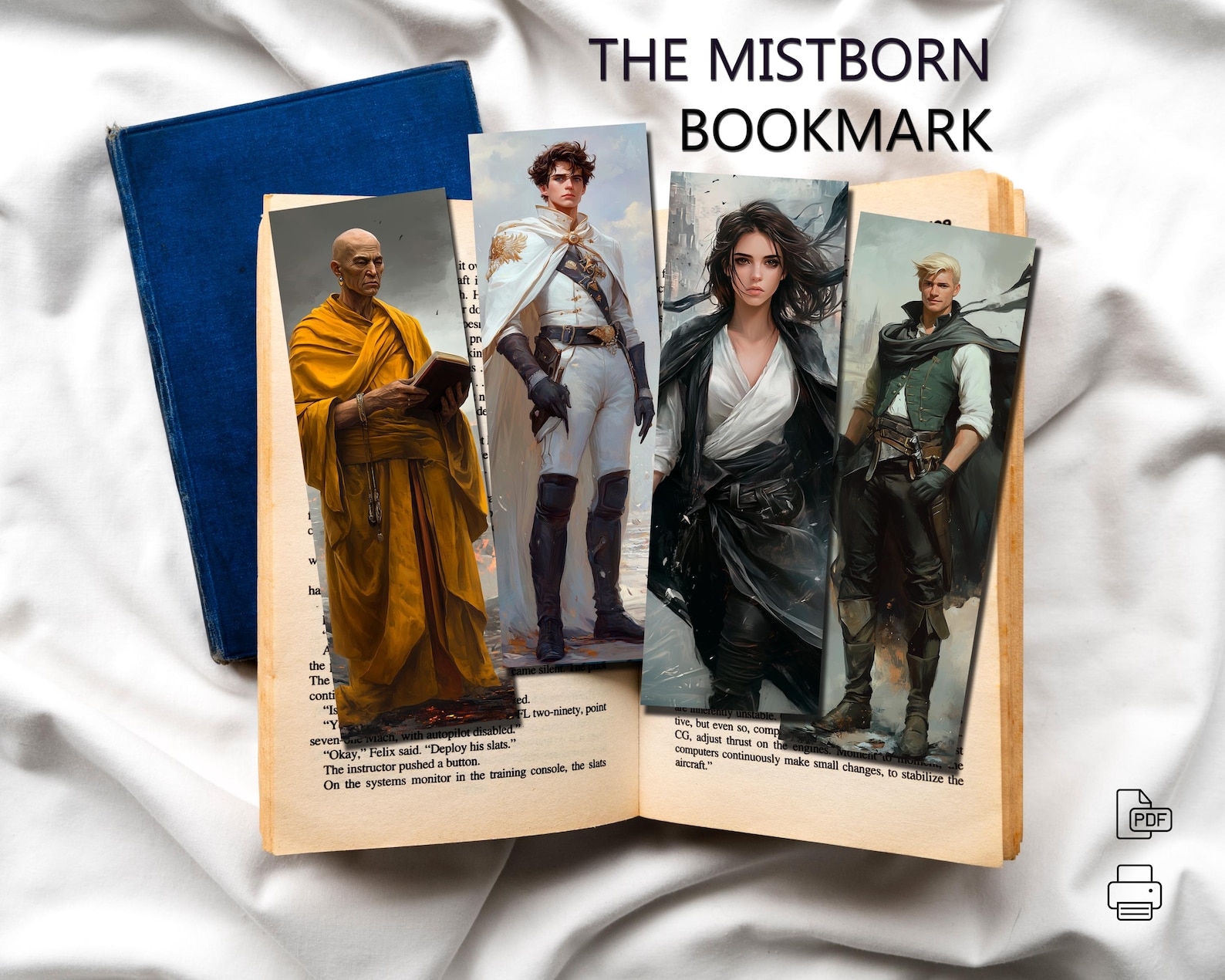 Mistborn Bookmark, Bookmark Printable, Mistborn Art, Printable Digital ...