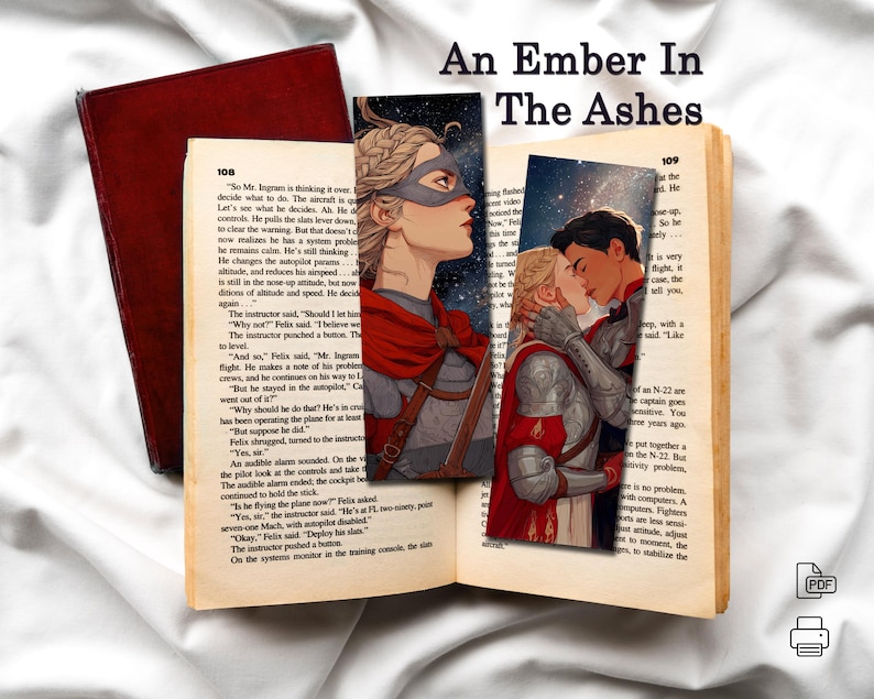 An Ember in the Ashes Bookmark Printable, Helene Aquilla and Harper ...