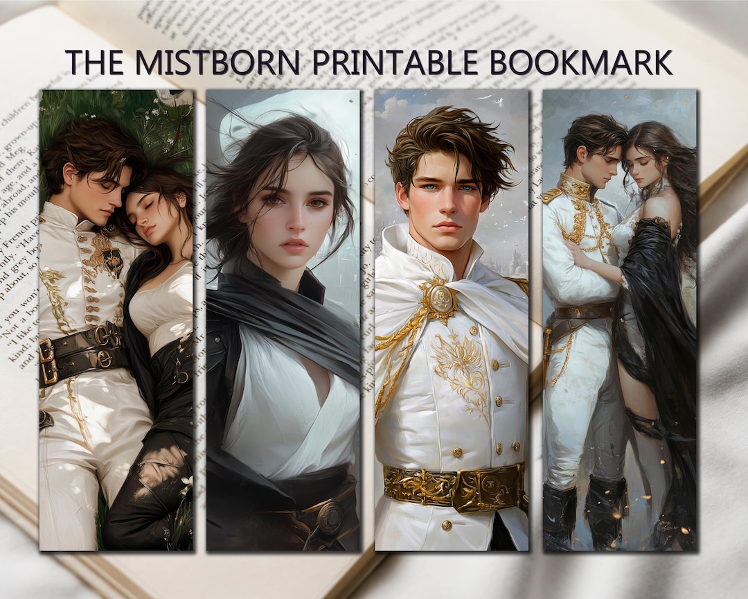 Mistborn Bookmark Printable, Mistborn Art With Vin and Elend Venture ...