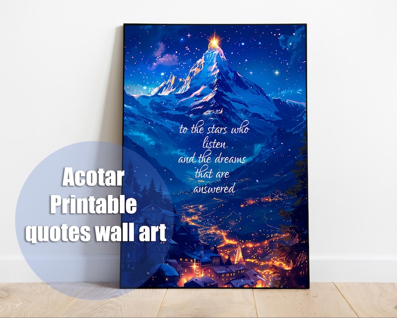 Acotar Quotes Wall Art, Printable Poster, Acotar Printable Art ...