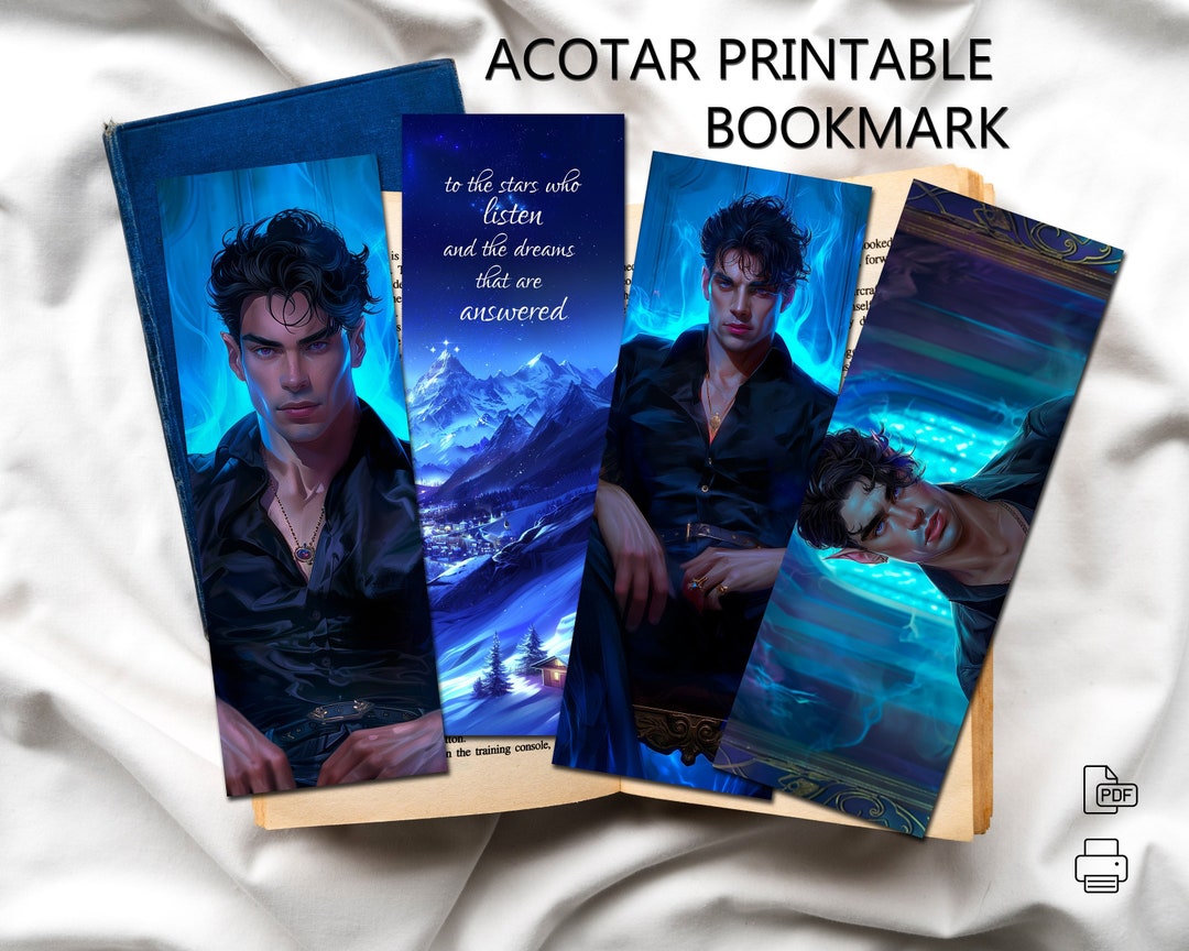 Rhysand Acotar Bookmark, Acotar Printable Bookmark, Acotar Gifts ...