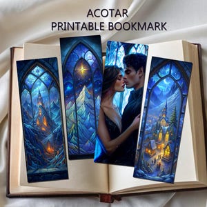 Acotar Bookmark Stained Glass, Acotar Bookmarks Printables, Velaris ...