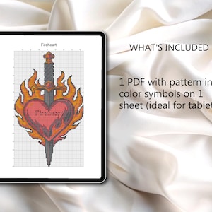 Aelin Fireheart Cross Stitch PDF, Throne of Glass Cross Stitch Pattern ...