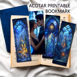 Acotar Bookmark Stained Glass, Acotar Bookmarks Printables, Velaris ...