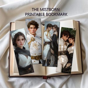 Mistborn Bookmark Printable, Mistborn Art With Vin and Elend Venture ...