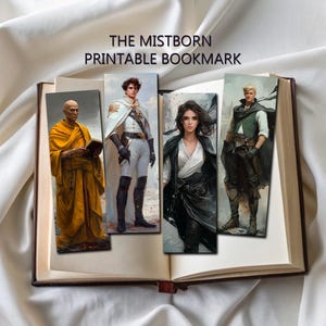 Mistborn Bookmark, Bookmark Printable, Mistborn Art, Printable Digital ...