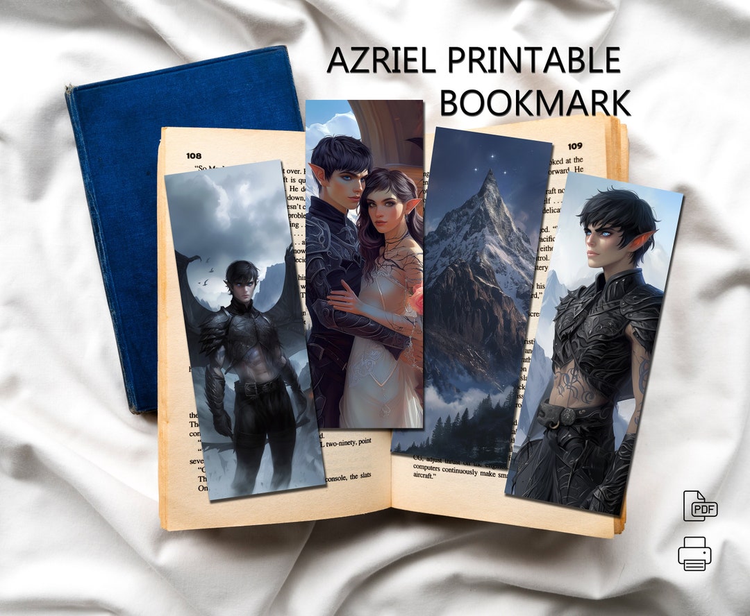 Azriel Shadowsinger, Acotar Printable Bookmark, Acotar Merch, Acotar ...