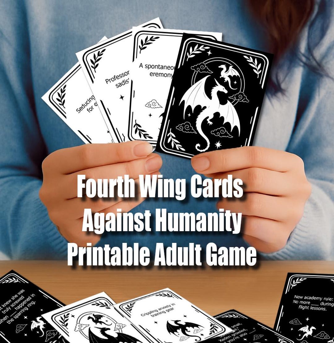 Cards Against Fourth Wing Printable Card Game, Fourth Wing Basgiath ...