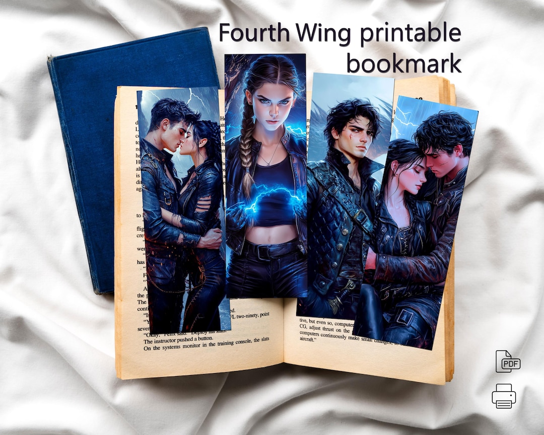 Fourth Wing Bookmark, Fourth Wing Print, Printable Bookmark, Fourth ...