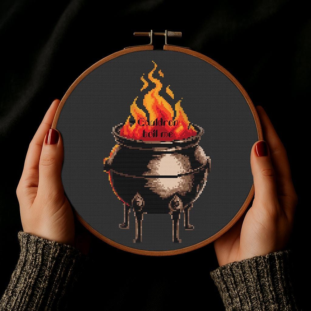 Acotar Cauldron Cross Stitch Pattern, Nesta Acotar Cross Stitch PDF ...