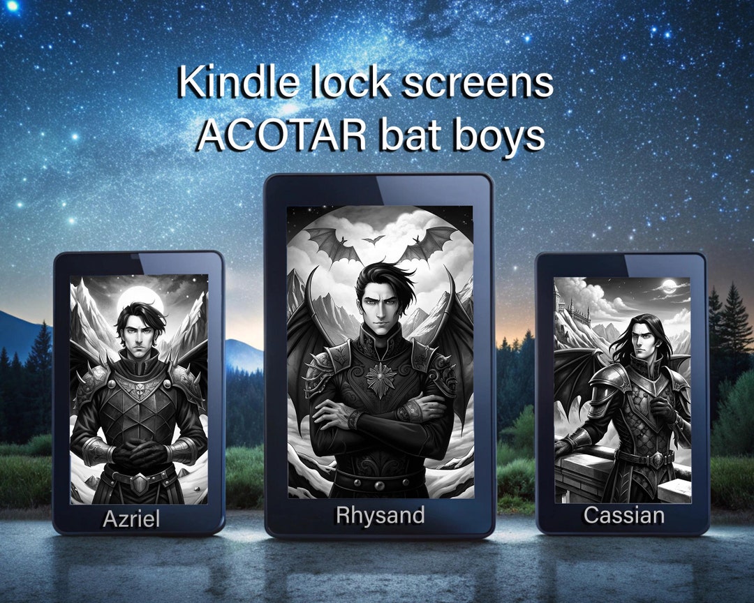 ACOTAR Bat Boys, Kindle Lock Screen Acotar, Bundle Kindle Lock Screens ...