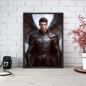 Azriel Shadowsinger Poster, Azriel Acotar Poster, Bat Boys Acotar, Book ...