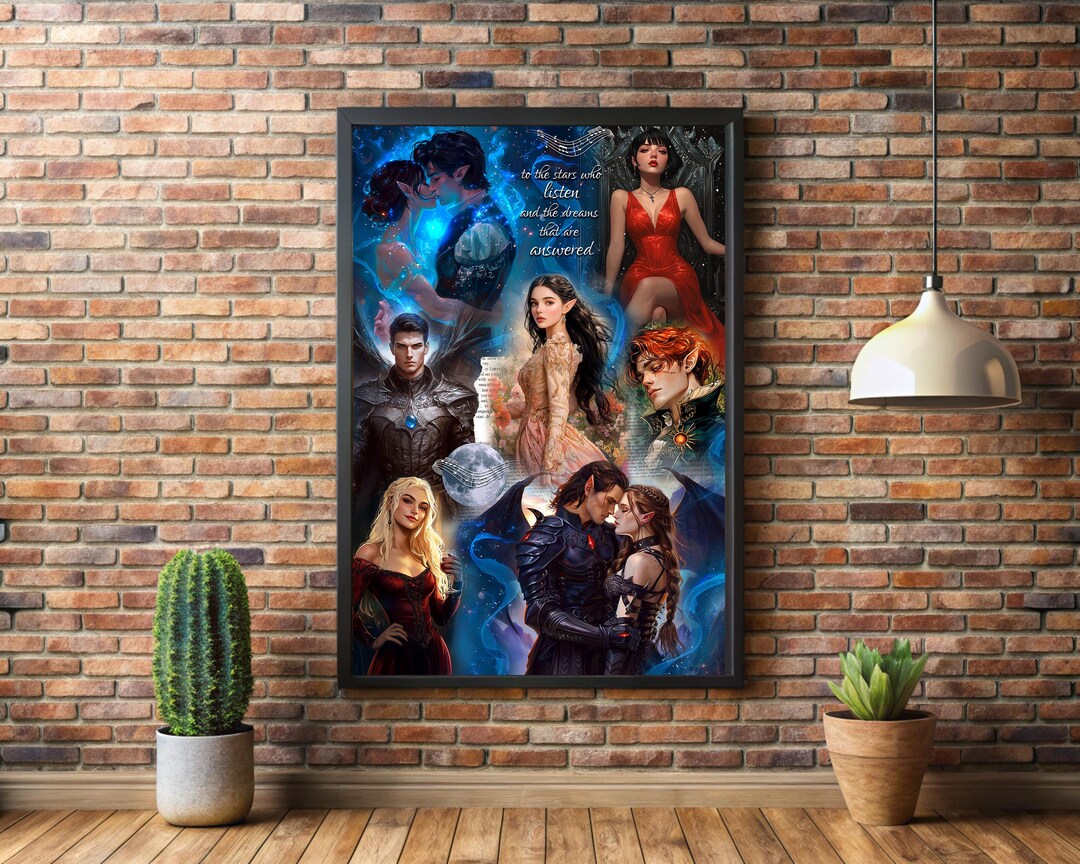 Acotar Poster, Acotar Quotes Wall Art, Valkyrie & Bat Boys Fantasy ...