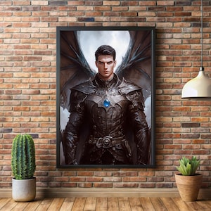 Azriel Shadowsinger Poster, Azriel Acotar Poster, Bat Boys Acotar, Book ...