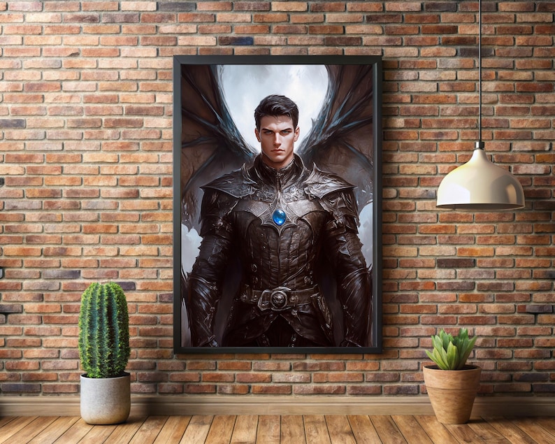 Azriel Shadowsinger Poster, Azriel Acotar Poster, Bat Boys Acotar, Book ...