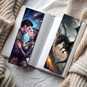 Fourth Wing Bookmark, Printable Bookmark, Book Lover Gift, Digital Download, Violet and Xaden ...