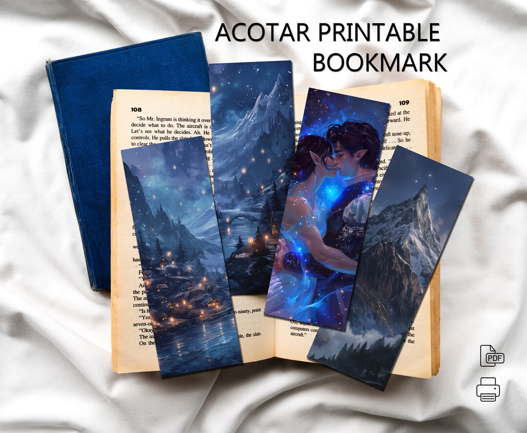 Acotar Gifts, Printable Bookmark, Acotar Merch, Acotar Book Mark, Sarah ...