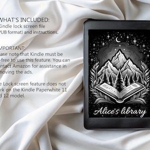 Custom Kindle Lock Screen Acotar, Kindle Wallpaper, Personalized Kindle ...