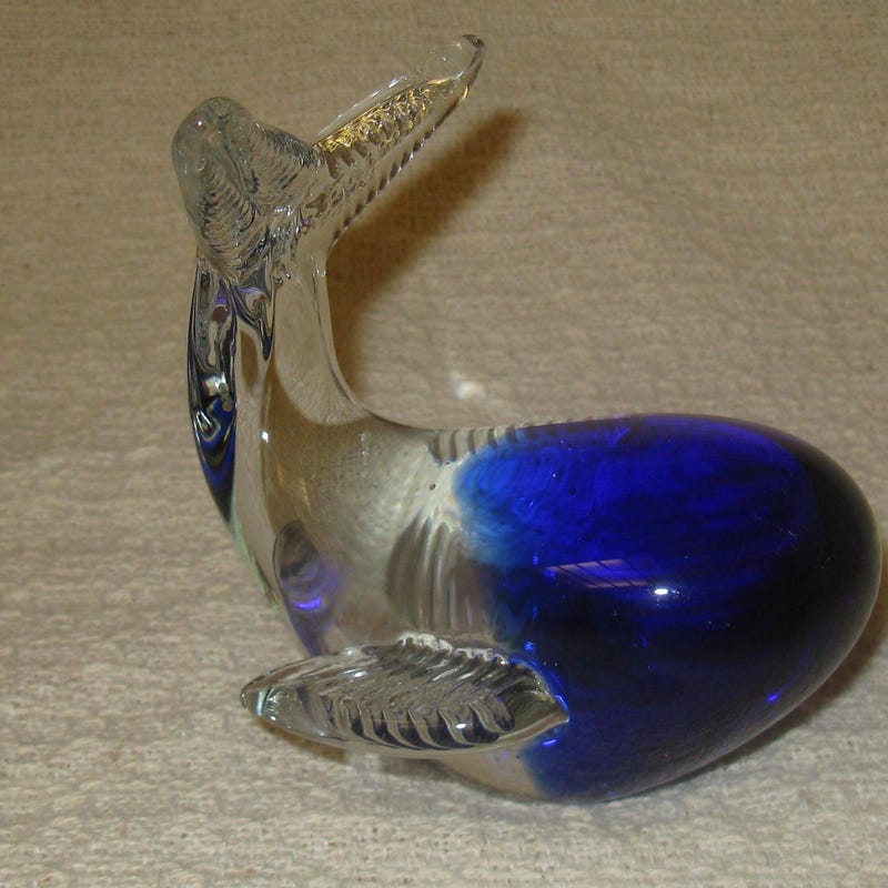 Glass Whale Paperweights - Etsy