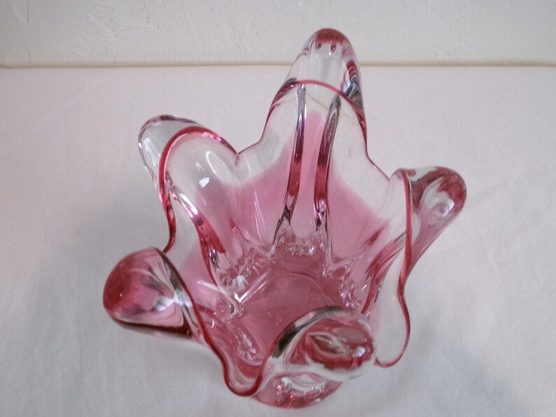 Spectacular Vintage Murano Sommerso Glass Vase: Centerpiece, Fingers or ...