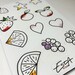 Coloring Sticker Sheet & FREE Printable Coloring Page for Kids, Cupcake ...