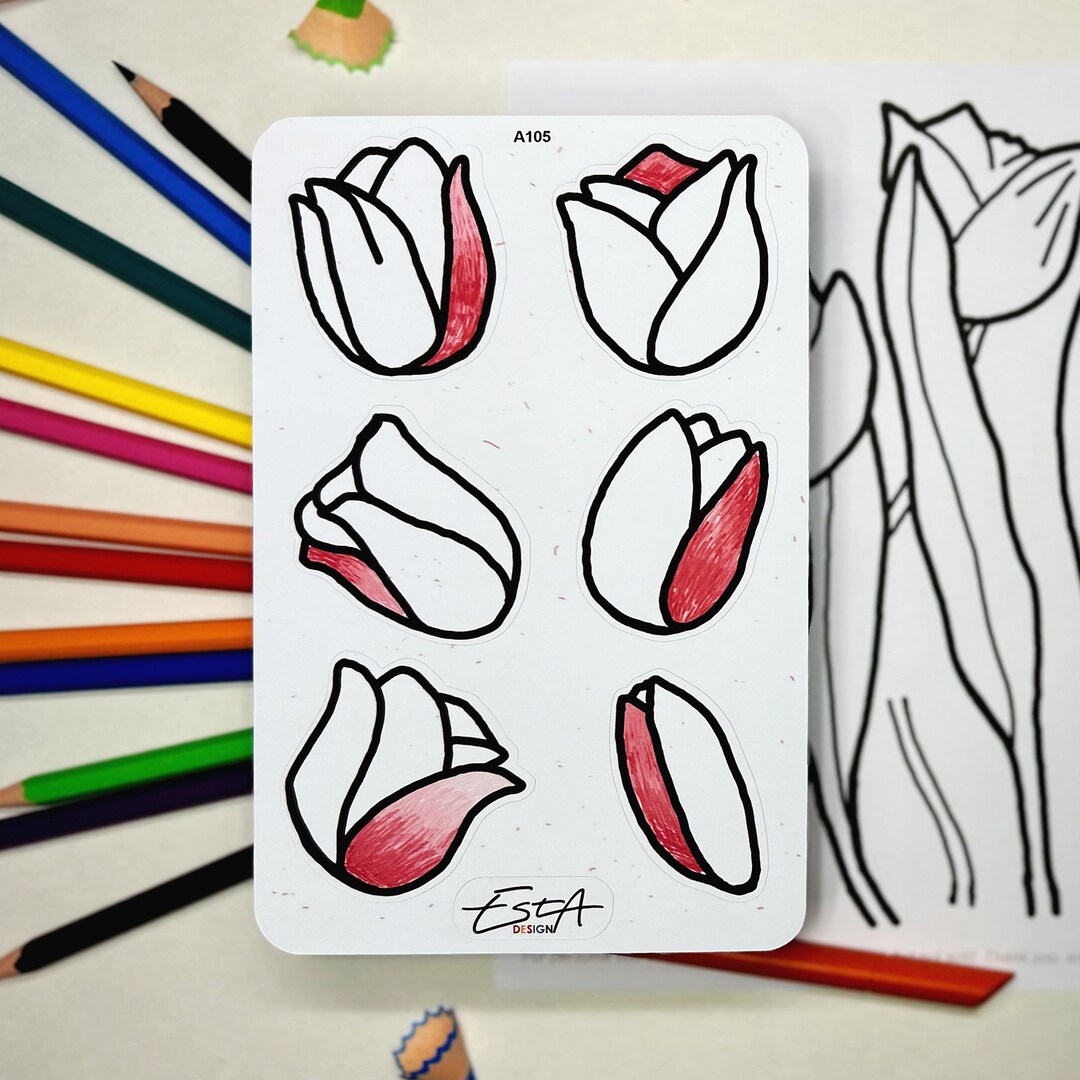 Coloring Sticker Sheet & FREE Printable Coloring Page for Kids, Nature ...