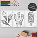 Coloring Sticker Sheet & FREE Printable Coloring Page for Kids, Kitchen ...