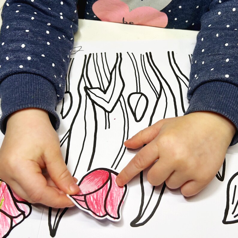 Coloring Sticker Sheet & FREE Printable Coloring Page for Kids, Nature ...