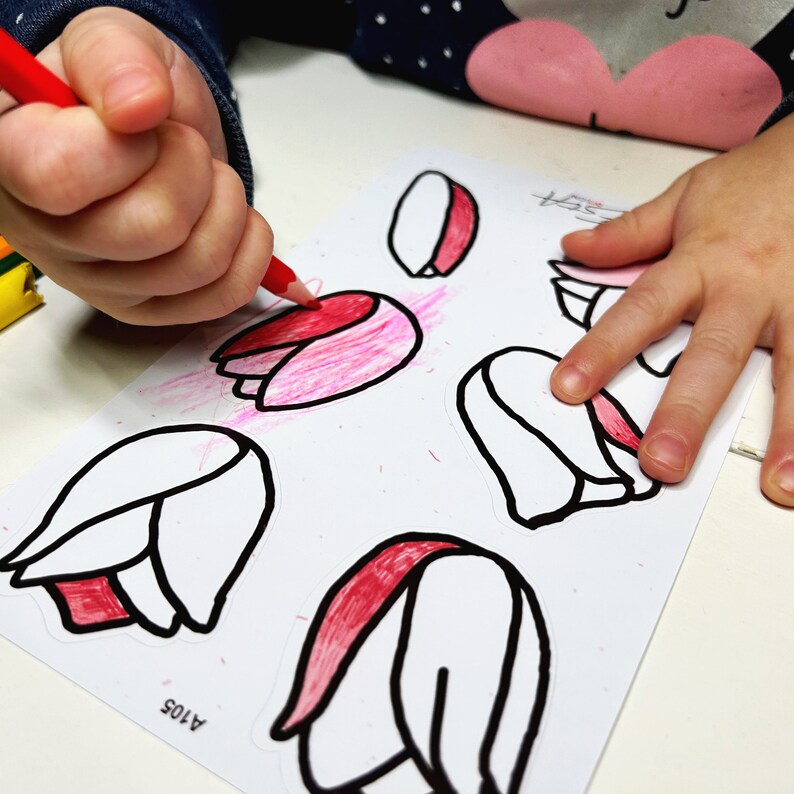 Coloring Sticker Sheet & FREE Printable Coloring Page for Kids, Nature ...