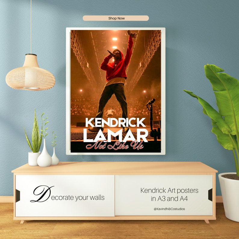 Kendrick Lamar Printable Poster Not Like Us Poster A3 and A4 Poster ...