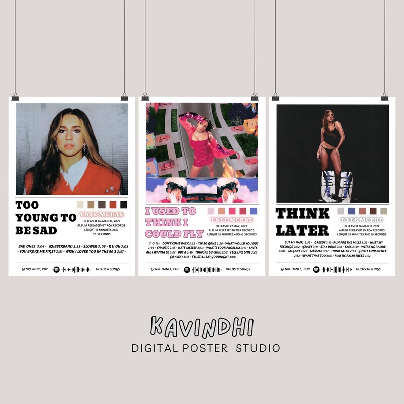 Tate Mcrae Think Later Poster - Etsy