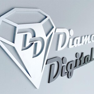 Business Logo Wall Lettering, Logo Office Letters, Lobby Logo Signs ...