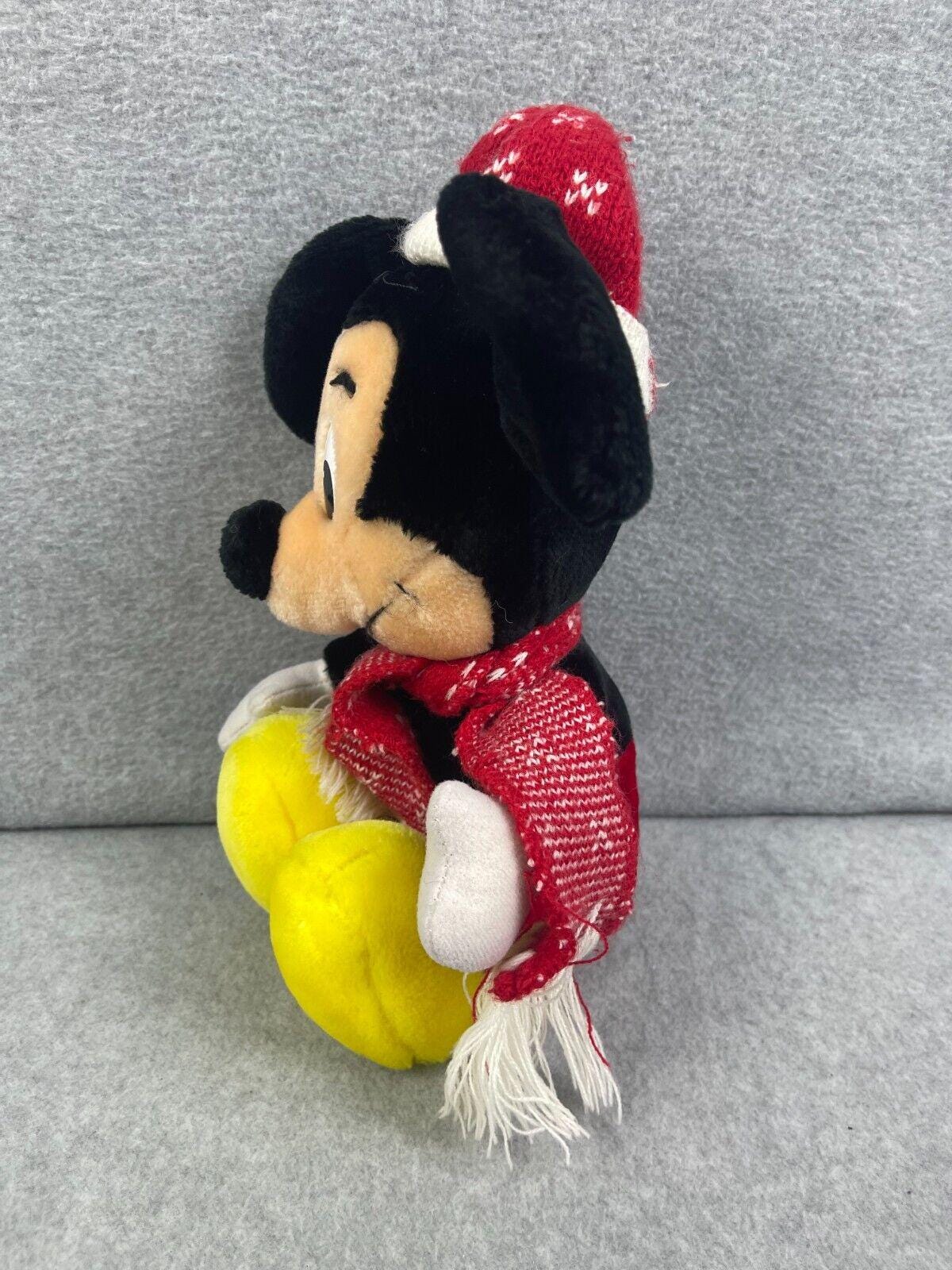 Vintage Disneyland Mickey Mouse Plush Stuffed Animal W/scarf & Hat 10 ...