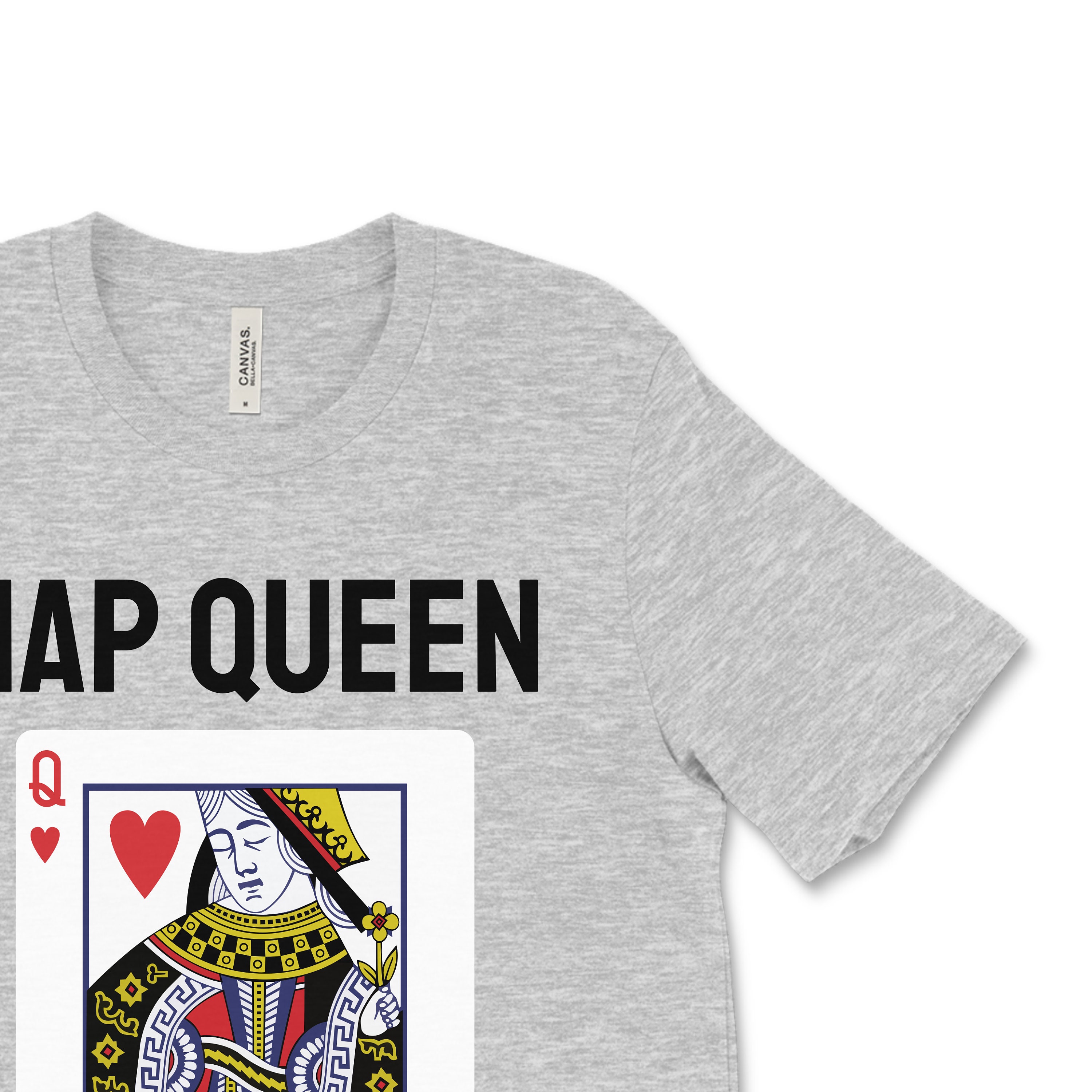 Nap Queen Sleep Tshirt Playing Card Queen T-shirt for Lazy Day Nap Time ...
